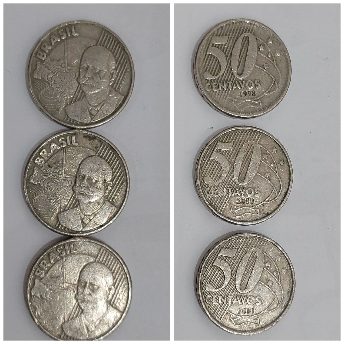 Moeda de Cinquenta Centavos de Reais | Produto Vintage e Retro Usado ...