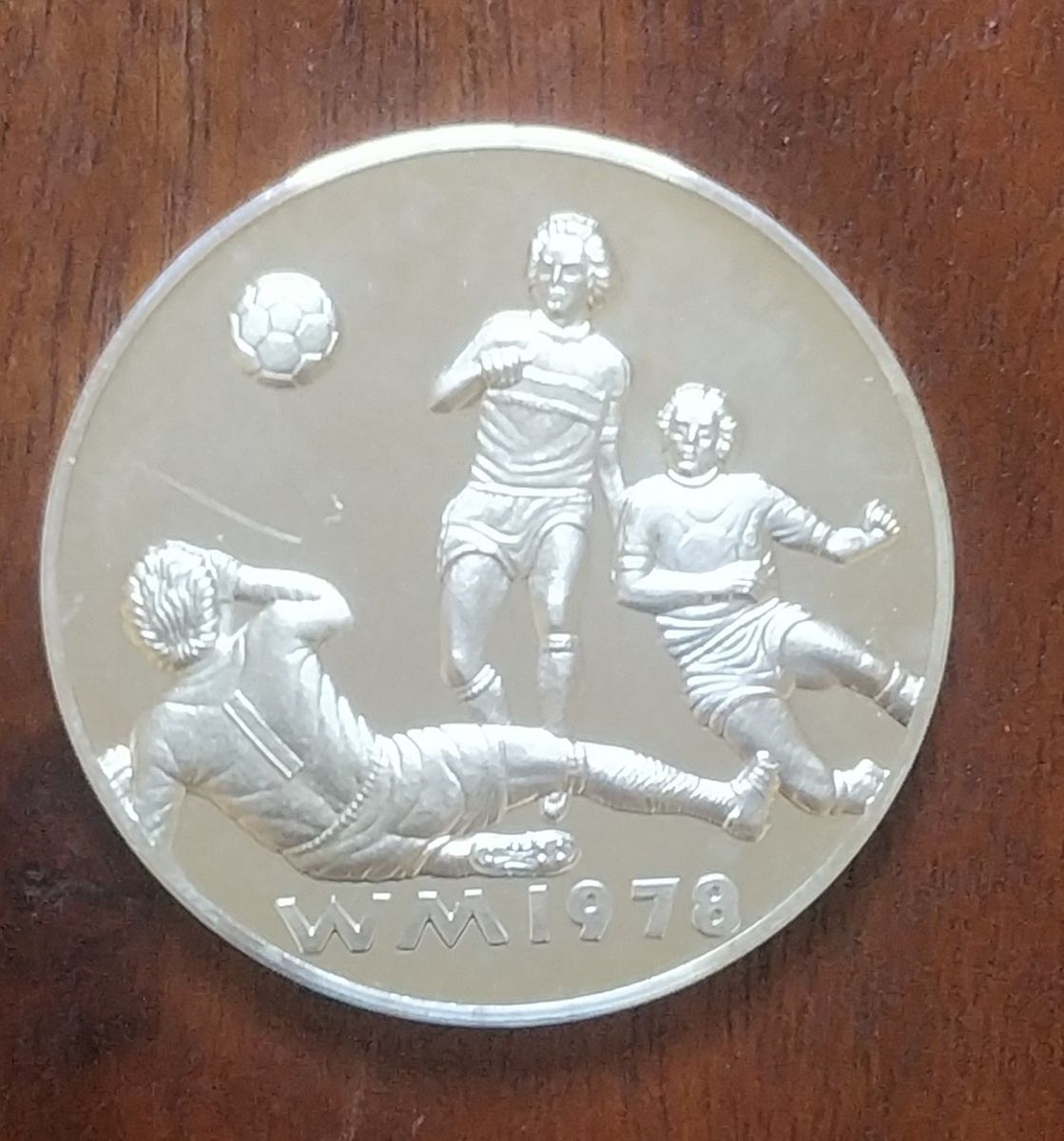 Moeda de Coleção Futebol 1978 | Móvel de Antiquário Moeda De Prata .999 ...