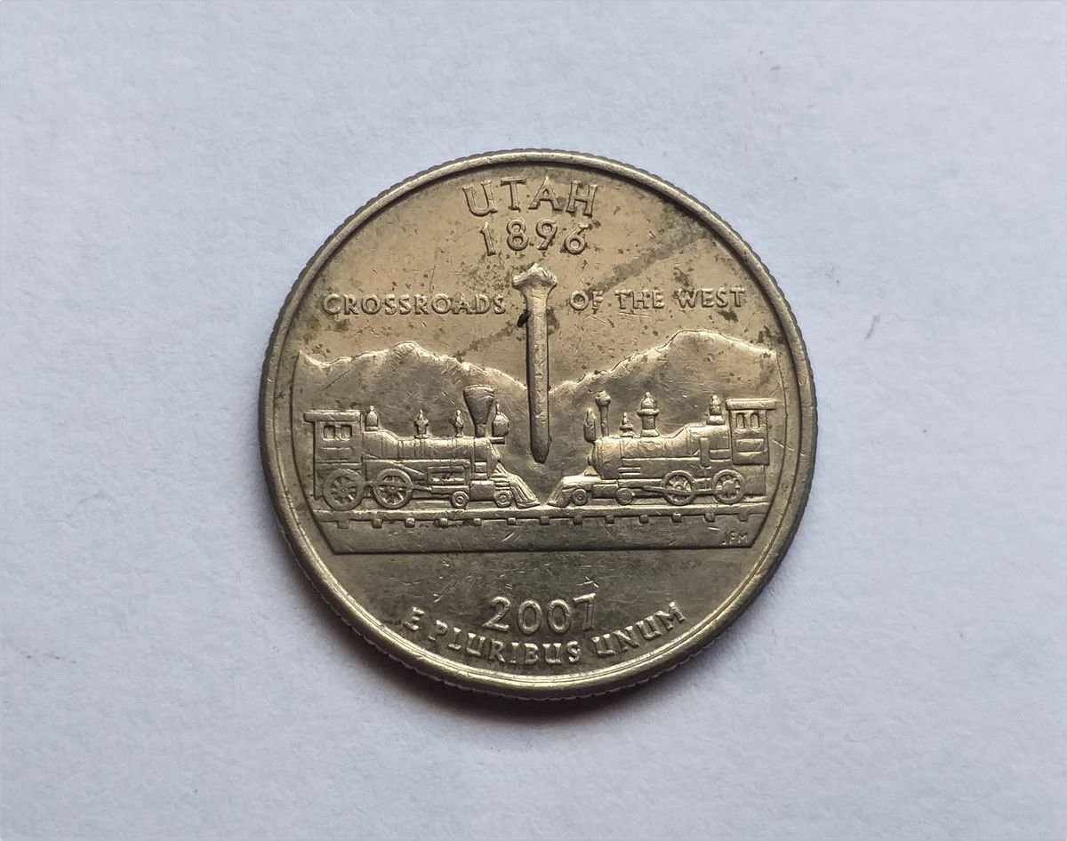 Moeda Quarter Dollar Utah 2007 | Cacareco Coleçao Usado 67688462 | enjoei