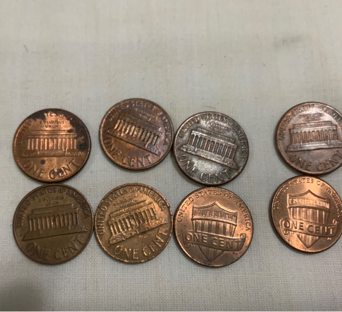 Moedas Antigas de One Cent | Produto Vintage e Retro Usado 107982101 ...