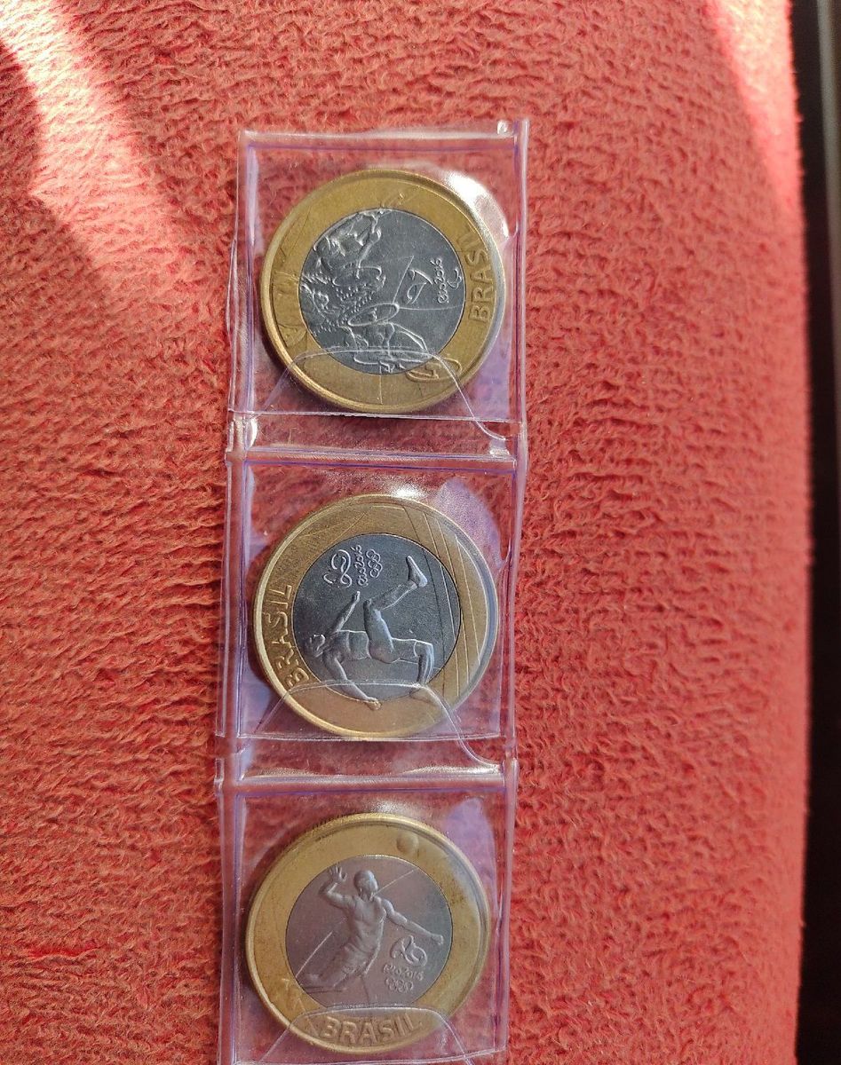 Moedas Comemorativas Das Olimpíadas do Rio | Cacareco Usado 103957928 ... Moedas Comemorativas Das Olimpíadas do Rio | Cacareco Usado 103957928 ...
