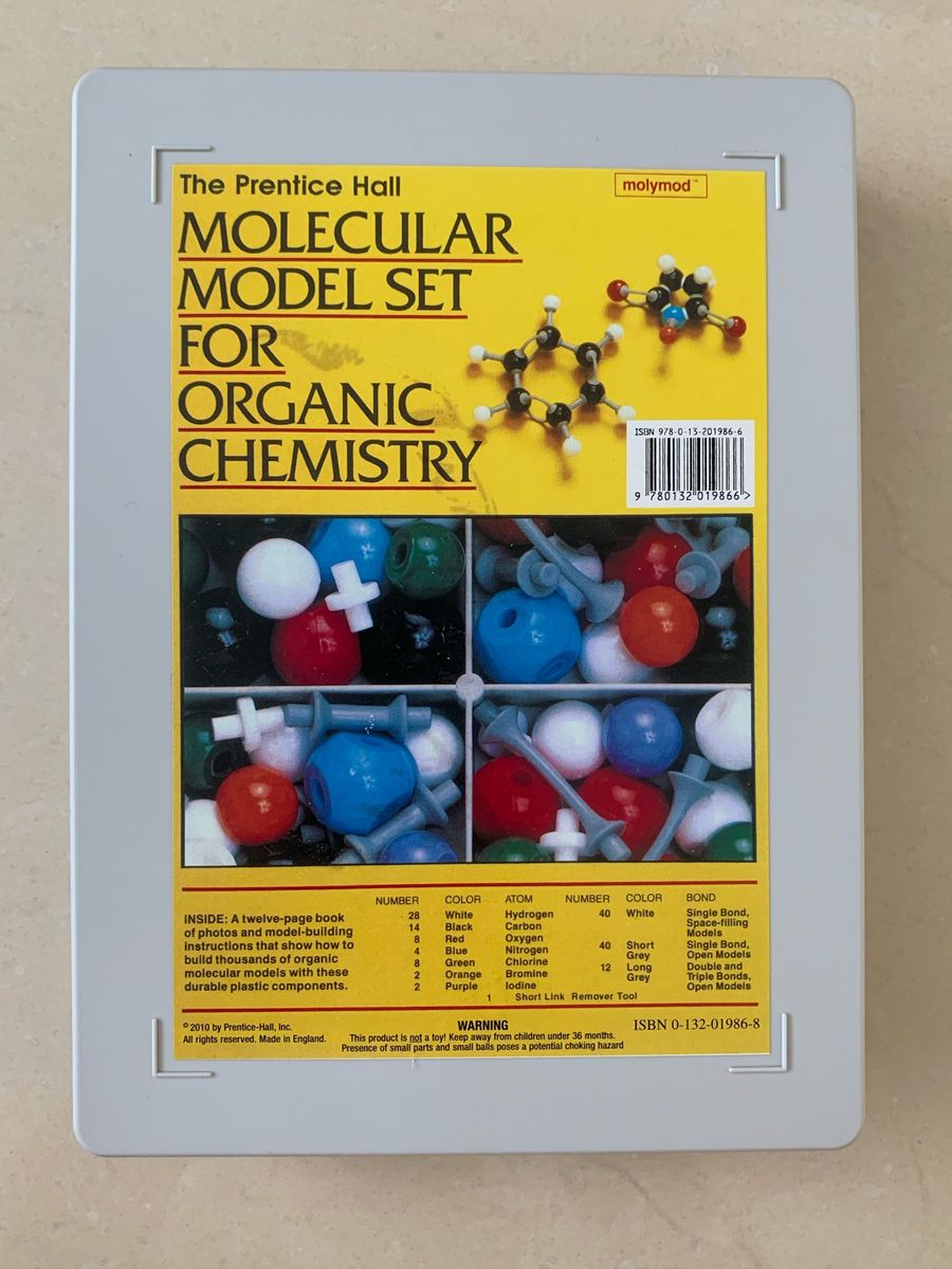 Molecular Model Set For Organic Chemistry | Jogo de Tabuleiro Molymod ...