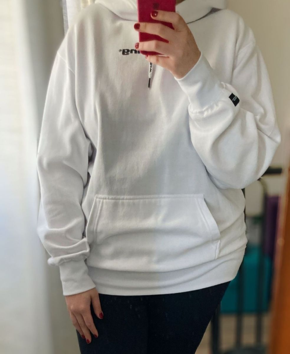 Moletom Baw Clothing Basic Logo Branco | Casaco Feminino Baw Usado 69395764 | enjoei