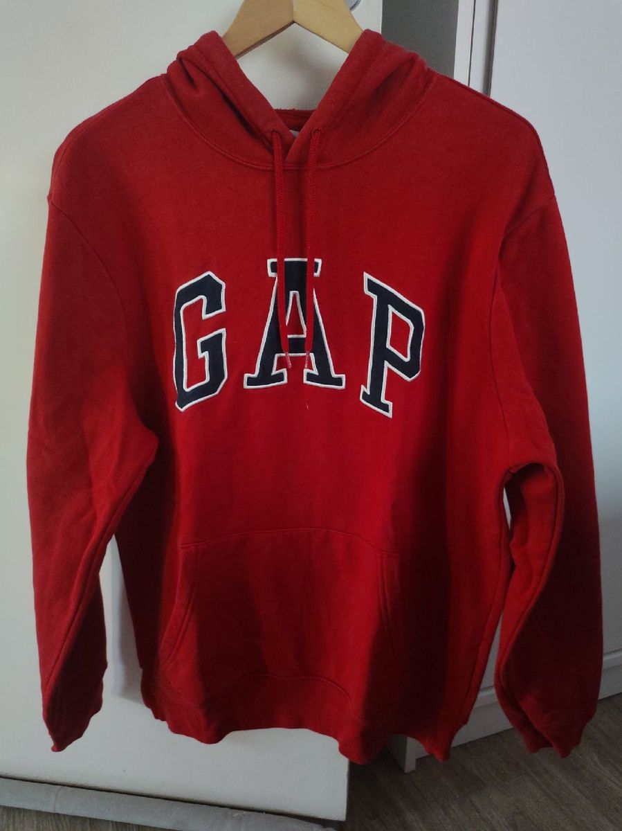 Moletom Longo Gap Original Vermelho G | Blusa Feminina Gap Usado ...