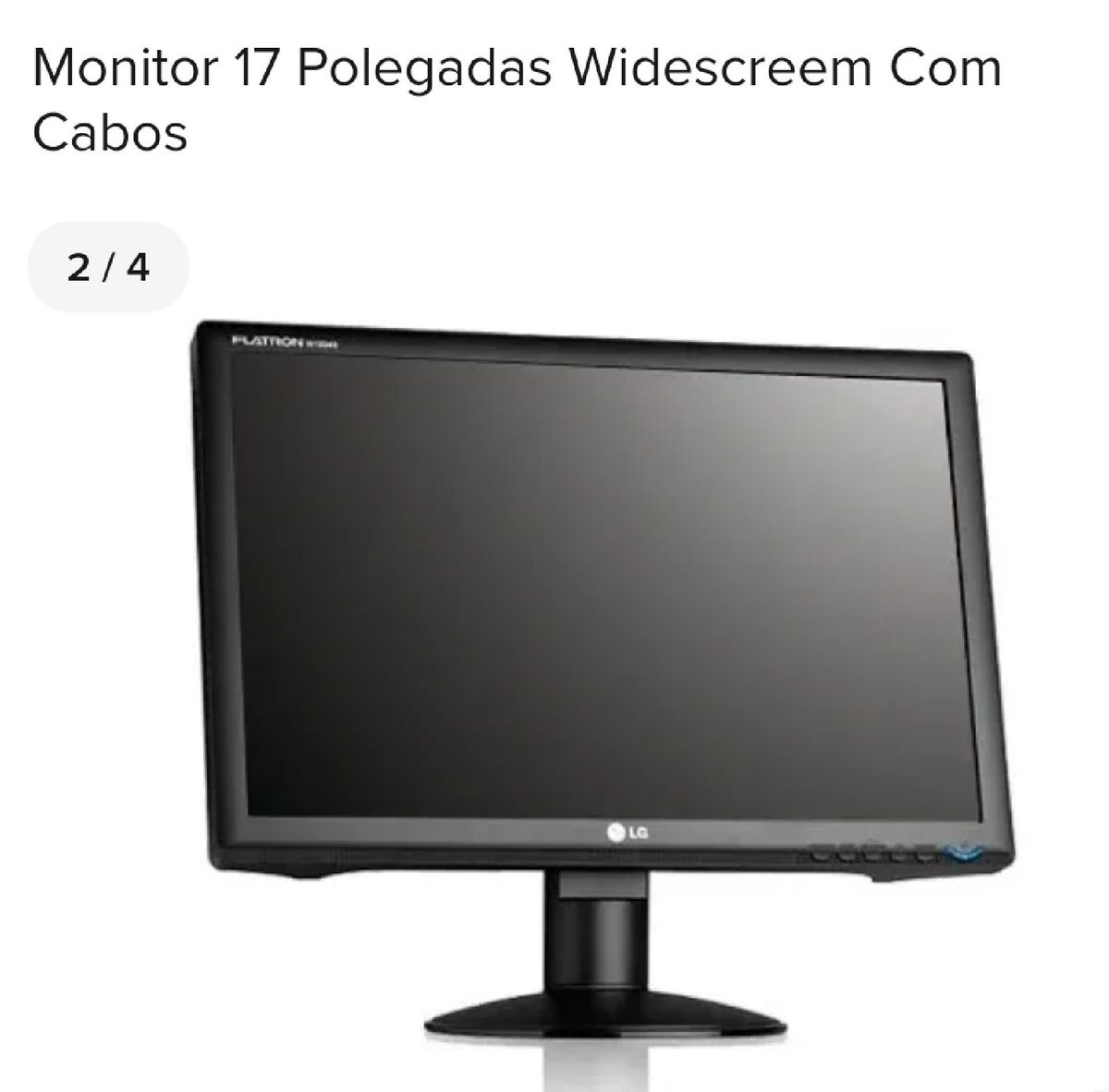 Monitor 17 Polegadas Widescreem com Cabos | Computador Desktop Lg Usado ...