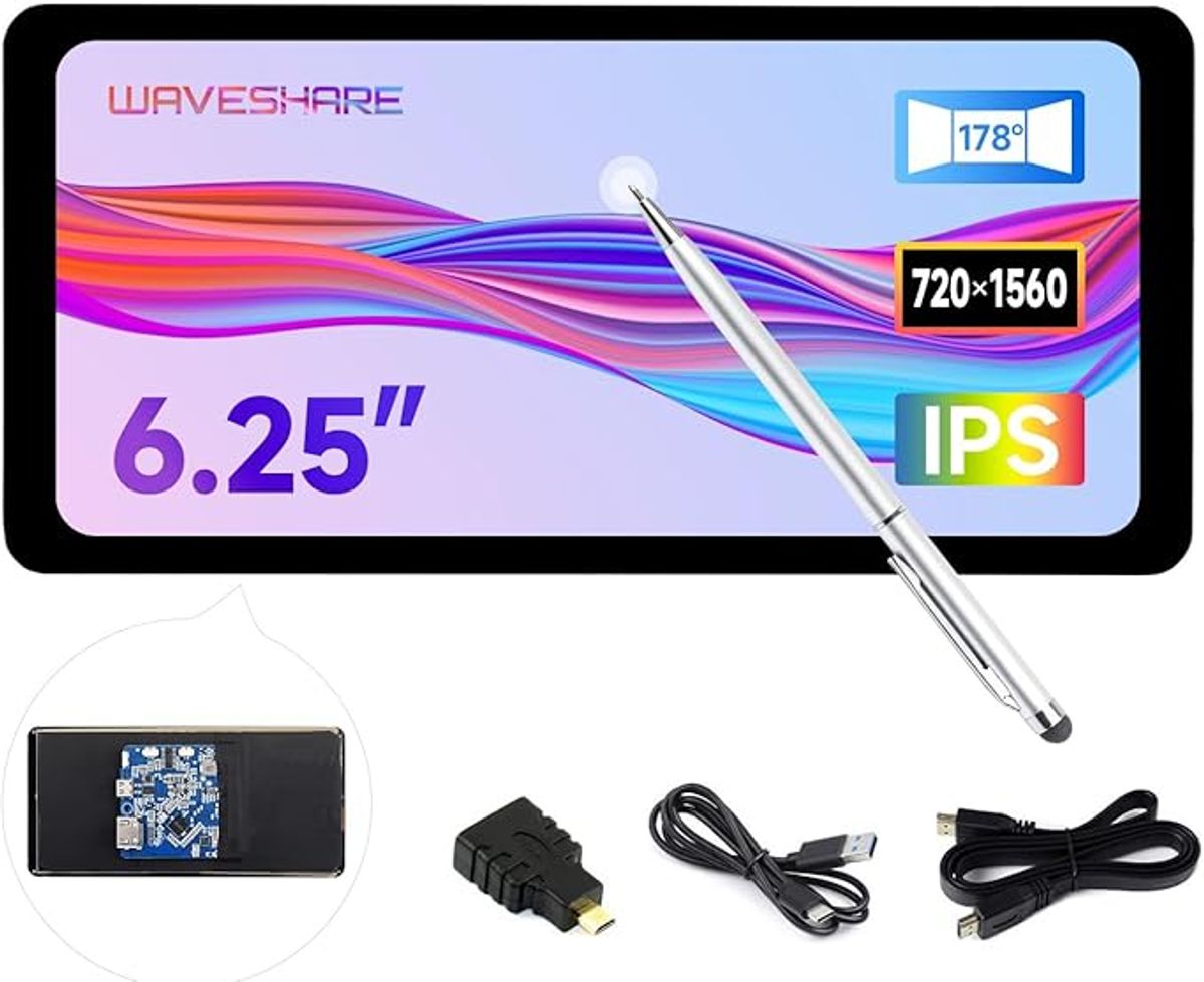 Monitor 6.25 Polegadas Raspberry Pi Hdmi Touch | Item Info & Eletro ...