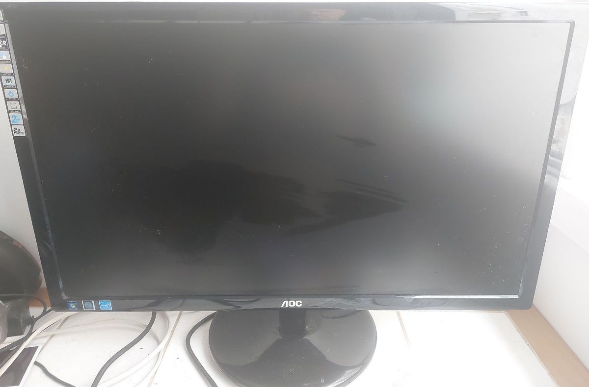 Monitor Aoc 18,5 Polegadas Led Widescreen C/ Base Inclinável | TV e Display Aoc Usado 84192784 ...