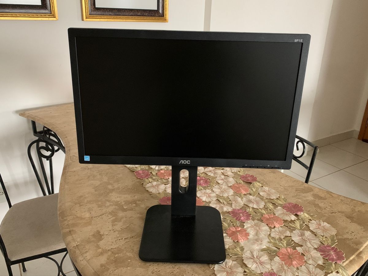 Monitor Aoc Led 18.5 Polegadas Altura Ajustável - 9p1e | Eletrodoméstico Aoc Usado 51568403 | enjoei