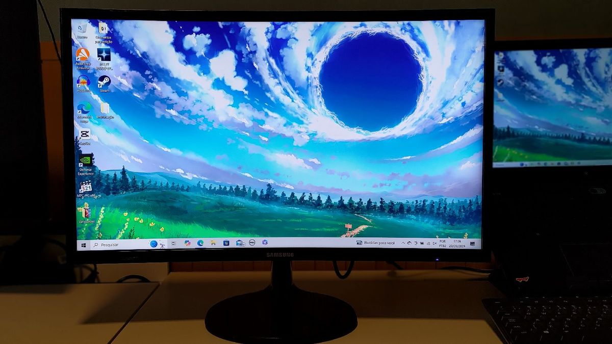 Monitor Curvo Samsung Freesync 24 Polegadas Full Hd | Item Info ...