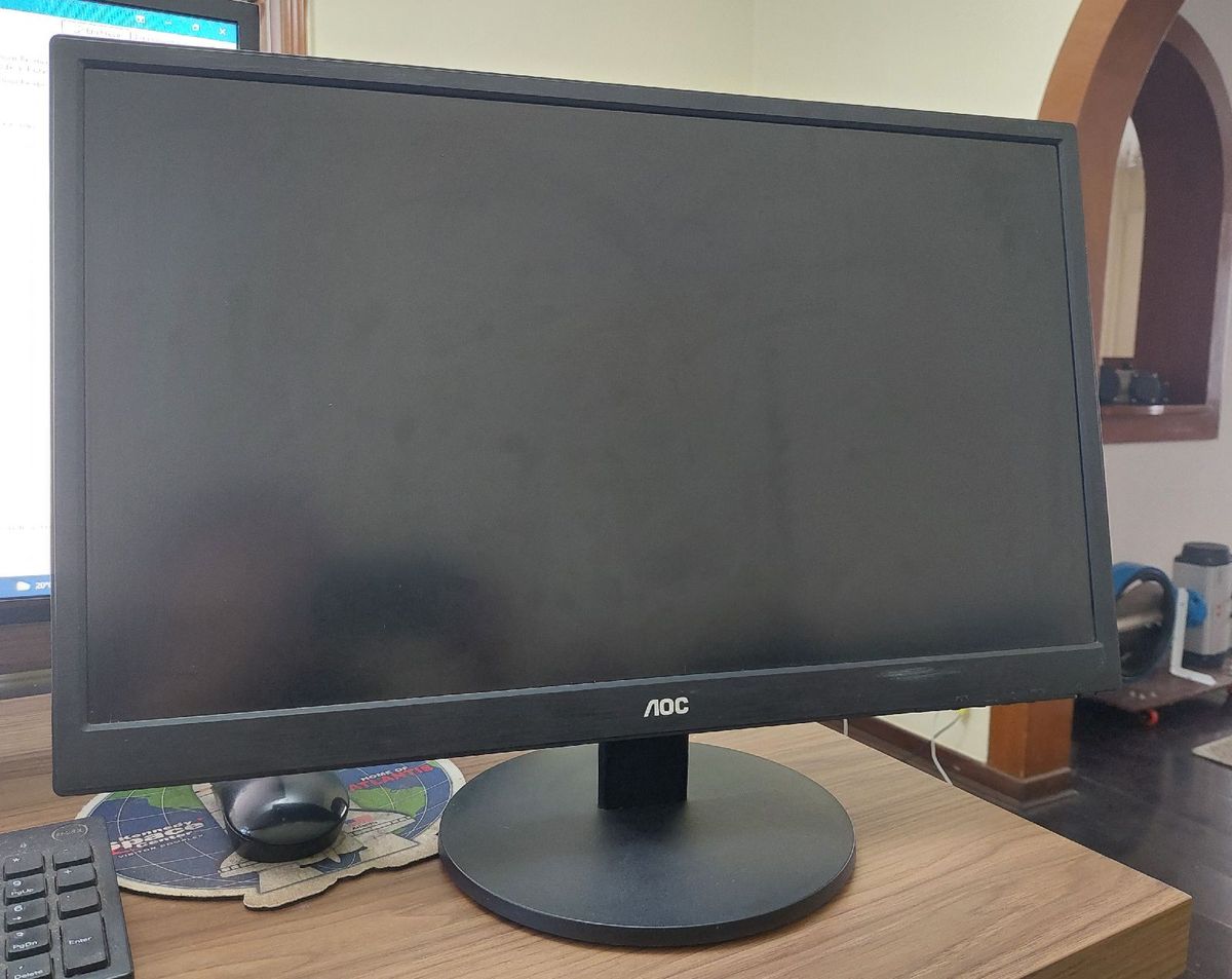 Monitor de Computador com Tela Lcd Tam. 21 .marca Aoc, Usado, em ...