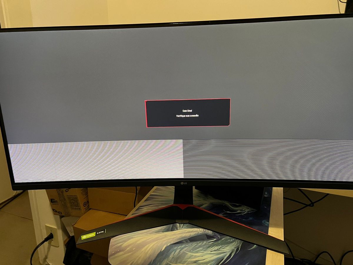 Monitor Gamer Lg 34' Ips, Curvo Ultra Wide, 144 Hz, Full Hd com Defeito ...