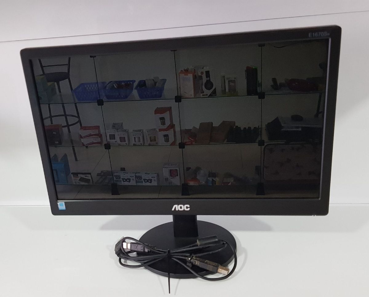 Monitor Led Aoc 15,6" Widescreen Vesa | Computador Desktop Aoc Usado ...