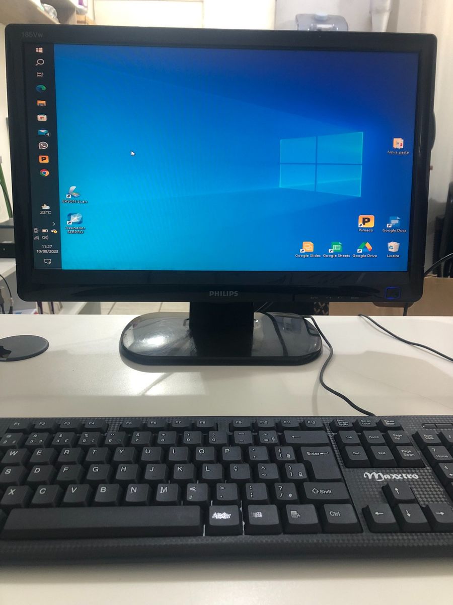 Monitor Philips 18 Polegadas Widescreen | TV e Display Philips Usado ...