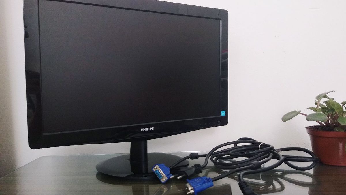 Monitor Philips Lcd | 18.5 Polegadas | 196v3l Ano 2012 | Móvel p/ Casa Philips Usado 44317273 ...