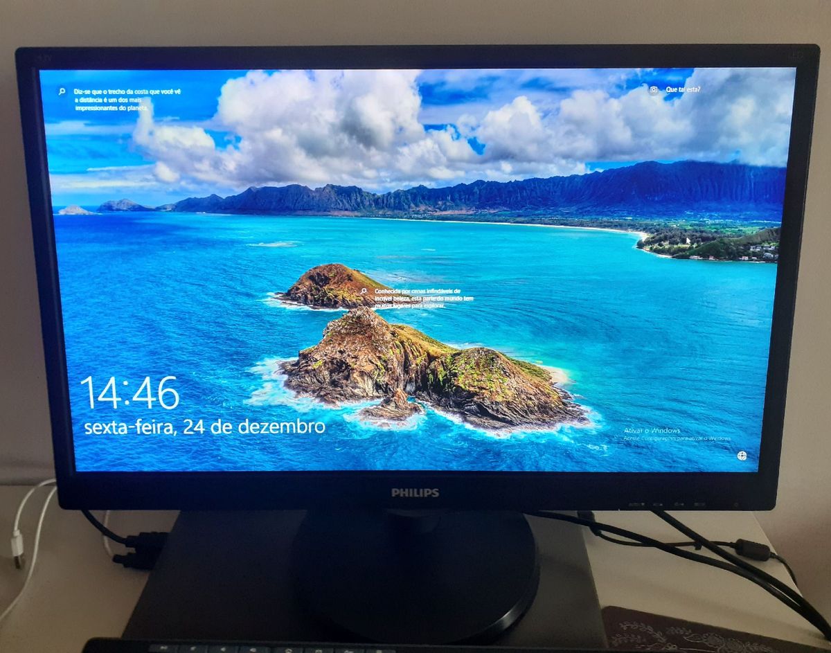 Monitor Philips Led 243v de 24 Polegadas | TV e Display Philips Usado ...