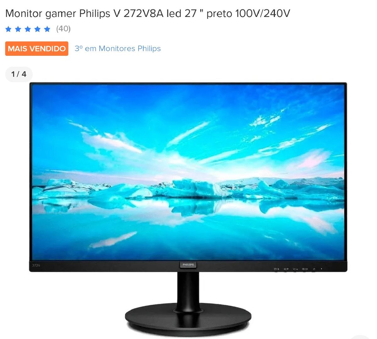 Monitor Philips | TV e Display Philips Usado 67890278 | enjoei