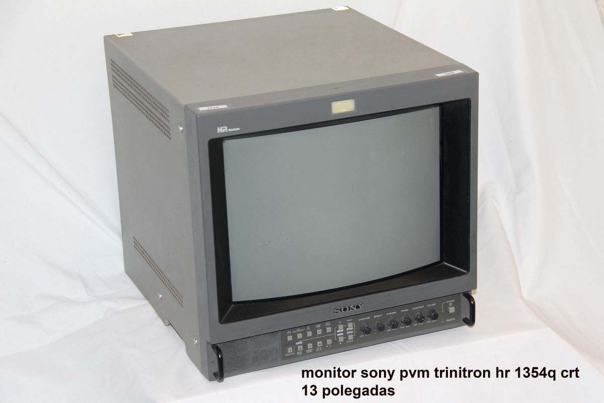 Monitor Sony Pvm Trinitron Hr 1354q Crt - para Games | Produto ...