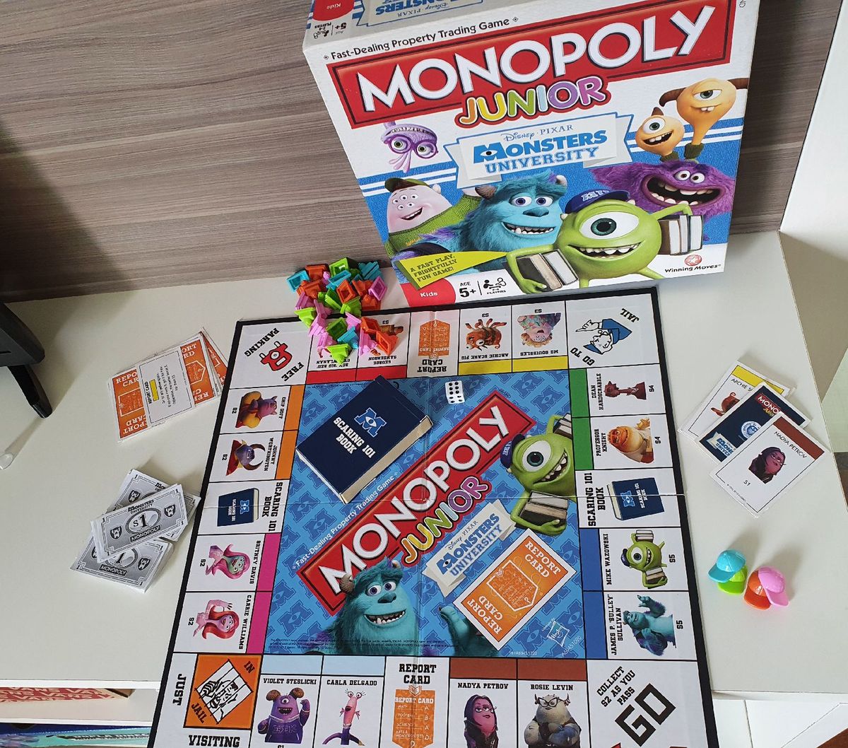 Monopoly Junior, Monsters University | Brinquedo Monopoly Usado ...