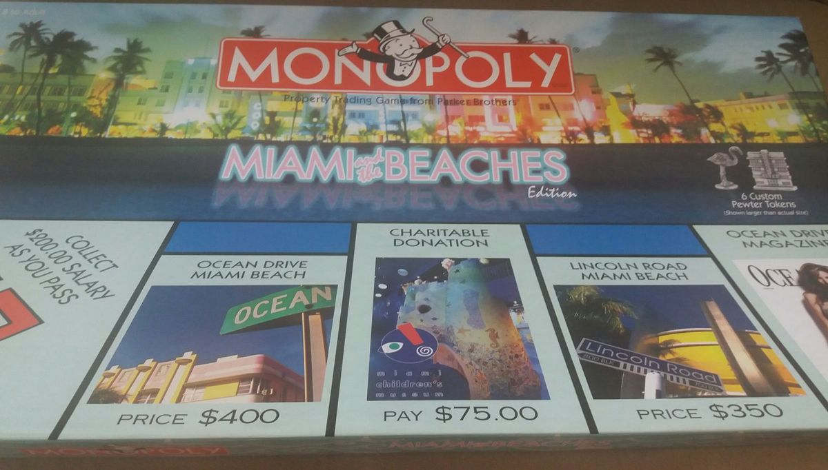 Monopoly Miami & Beaches | Jogo de Tabuleiro Hasbro Nunca Usado ...