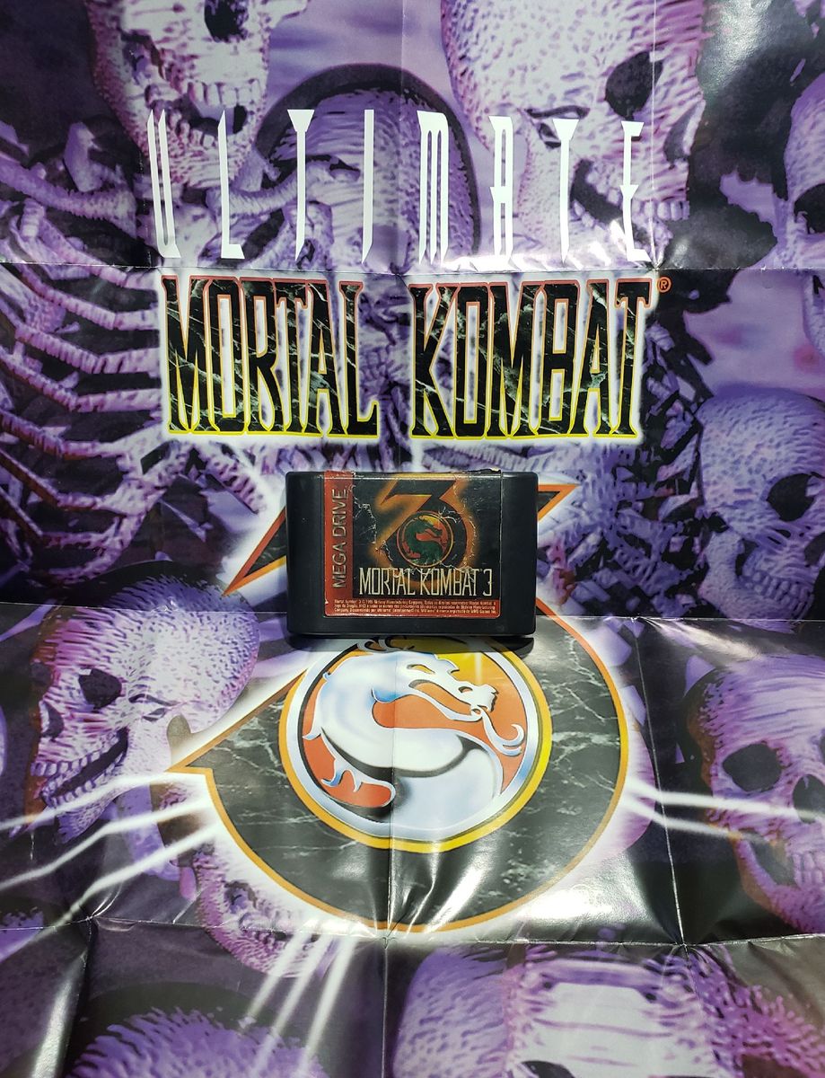Mortal Kombat 3 - Original Mega Drive + Poster Mk3 | Jogo de Videogame ...