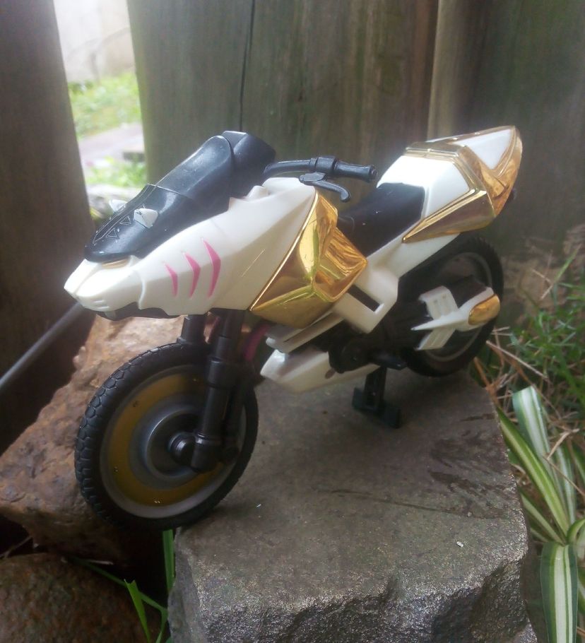 Moto Power Rangers Branca Força Animal | Produto Vintage e Retro Bandai ...