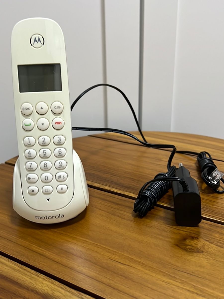 Motorola Telefone sem Fio Branco | Eletrodoméstico Motorola Usado ... Motorola Telefone sem Fio Branco | Eletrodoméstico Motorola Usado ...