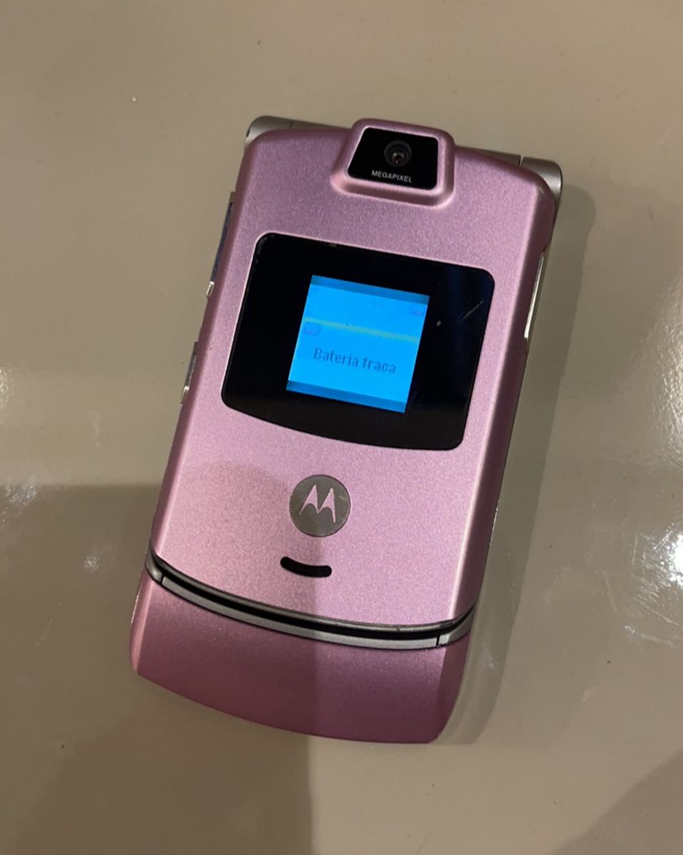 Motorola V3 Rosa | Celular Motorola Usado 59800594 | enjoei