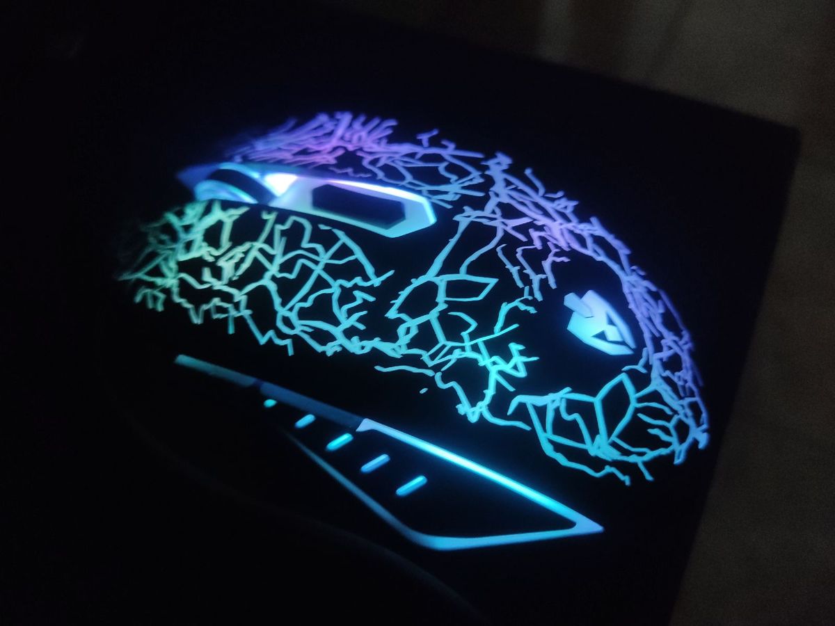 Mouse Gamer Evolut Rayden Raibow 2400dpi | Mouse p/ Computador Evolut ...