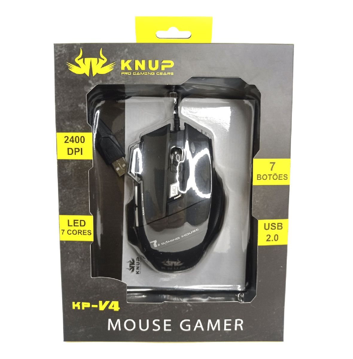 Mouse Gamer Kp V4 | Item Info & Eletro Knup Nunca Usado 75880641 | enjoei