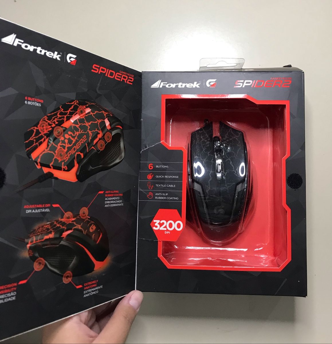 Mouse Gamer Usb 3200 Dpi, Spider, Fortrek | Mouse p/ Computador Fortrek Usado 67016805 | enjoei