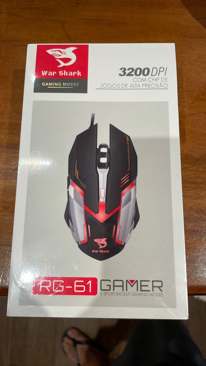 Mouse Gamer War Shark Rg-61 | Mouse p/ Computador War Shark Nunca Usado ...