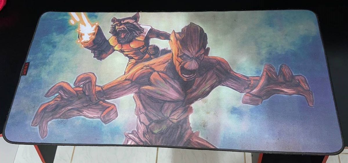 Mouse Pad Gigante Groot 80x40 Knup Gamer Borracha Natural | Mouse p ...