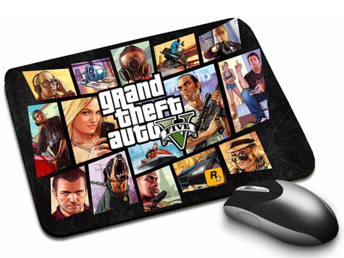 Mouse Pad Grand Theft Auto V Gta 5 | Mouse p/ Computador Fm Brindes ...