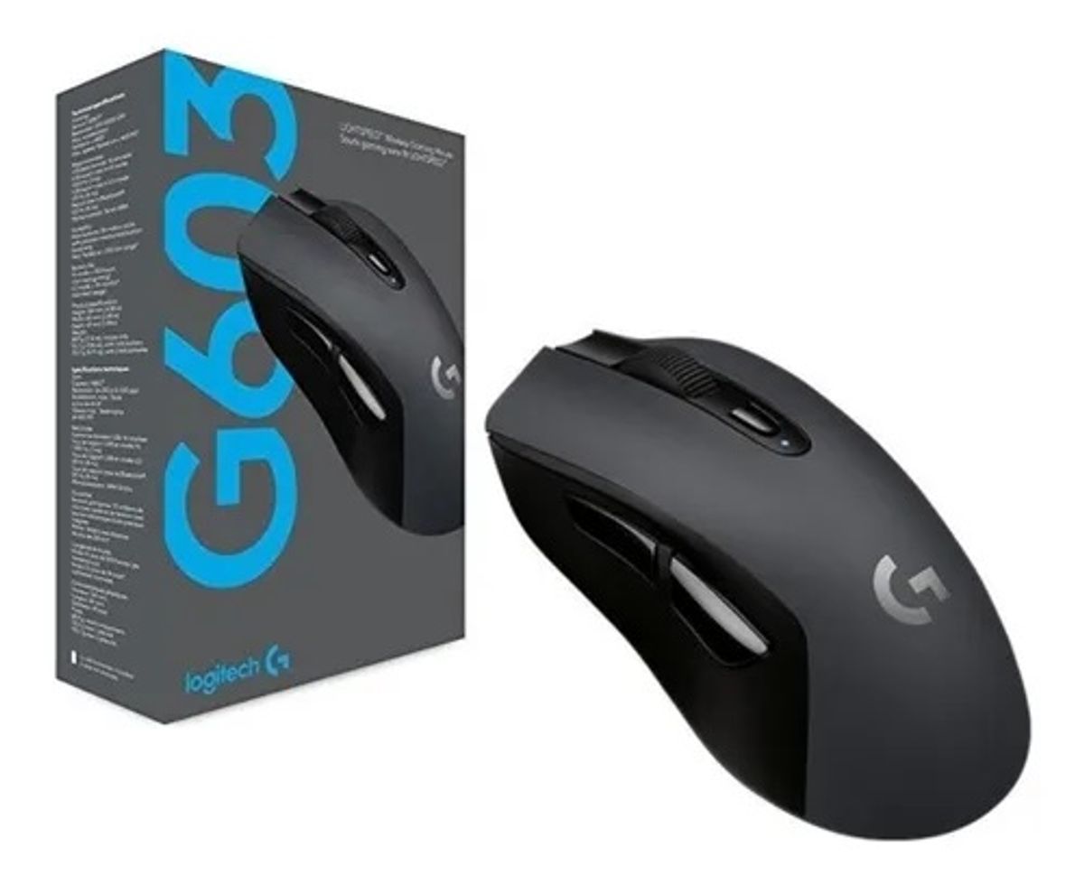 Mouse sem Fio Bluetooth Gamer Logitech G603 Hero Lightspeed 6 Botões 12 ...