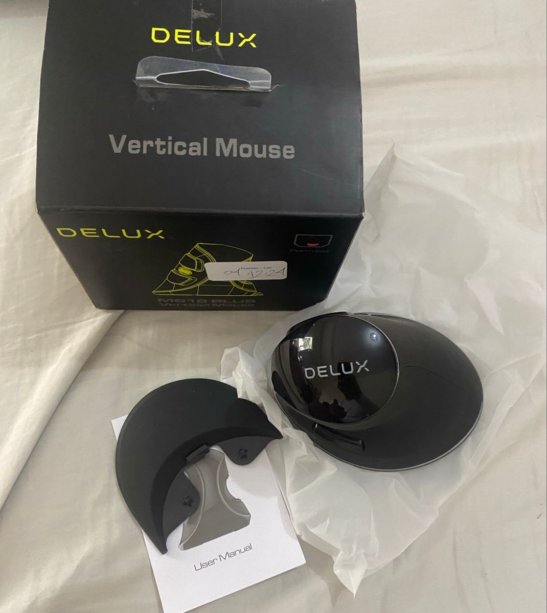 Mouse Vertical Delux Ergonomic Series M618plus Rgb Black | Mouse p ...