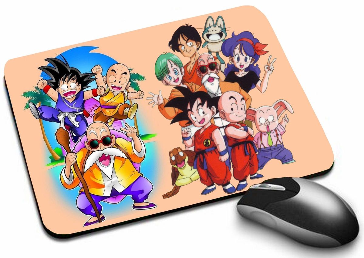 Mousepad Dragon Ball Goku Kuririn Bulma Mestre Kame Yamcha | Mouse p ...