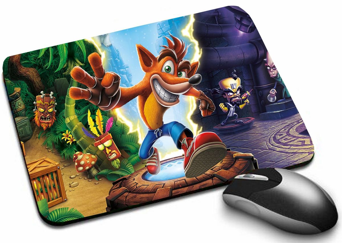 Mousepad Gamer Crash Bandicoot | Mouse p/ Computador Scavengers Nunca ...