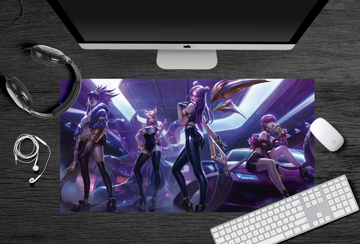 Mousepad Gamer - Lol Kda | Teclado p/ Computador Nunca Usado 48040171 ...