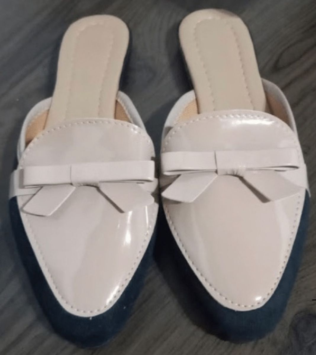 Mule Bege com Jeans | Sapatilha Feminina Nunca Usado 78367937 | enjoei