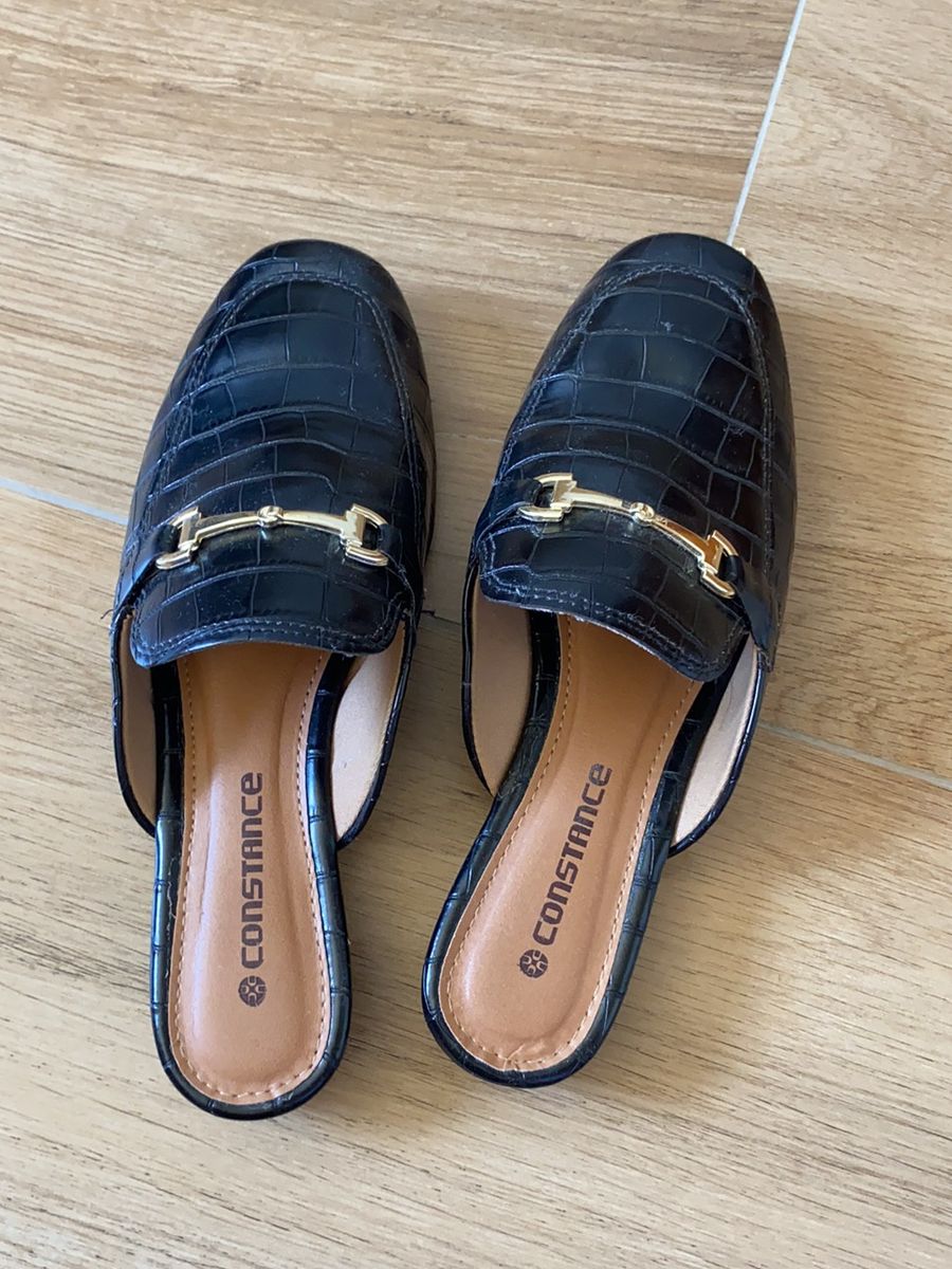 Mule Preto Constance | Sapato Feminino Constance Nunca Usado 73384797 ...