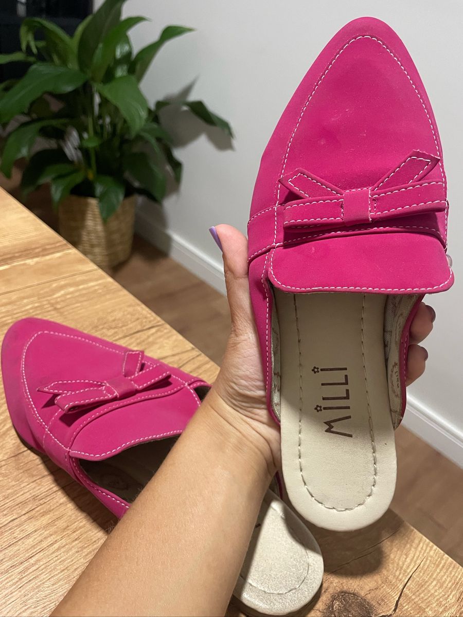 Mule Rosa Pink | Sapato Feminino Milli Usado 68276787 | enjoei
