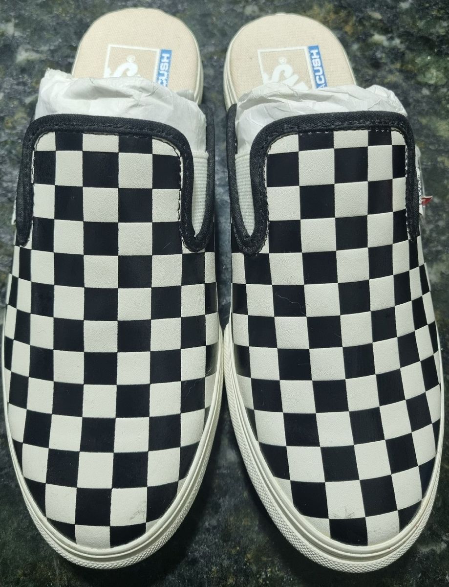 Mule Vans Checkerboard Original | Sandália Feminina Vans Nunca Usado 77585227 | enjoei