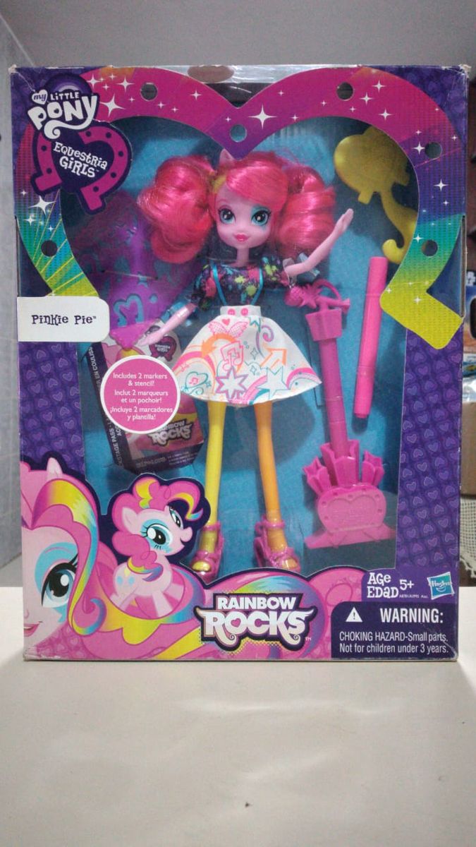My Little Pony Equestria Girls Rainbow Rocks Pinkie Pie | Brinquedo Hasbro Nunca Usado 47608595 ...