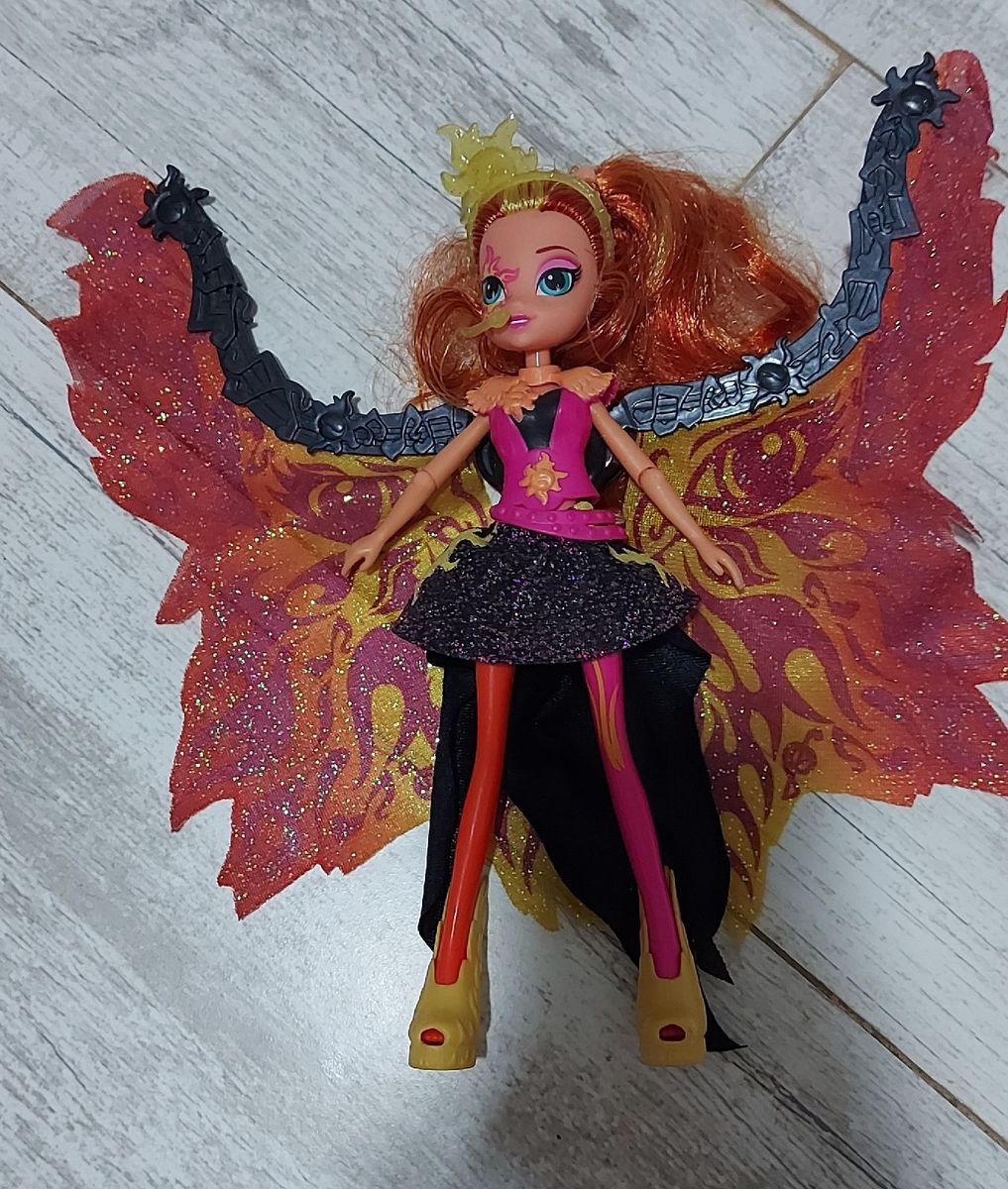 My Little Pony Equestria Girls Rainbow Rocks Sunset Shimmer #usada | Brinquedo Hasbro Usado ...