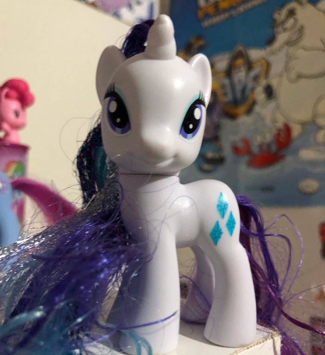 My Little Pony Rarity G4 Brushable Mane Six | Brinquedo Hasbro Usado ...