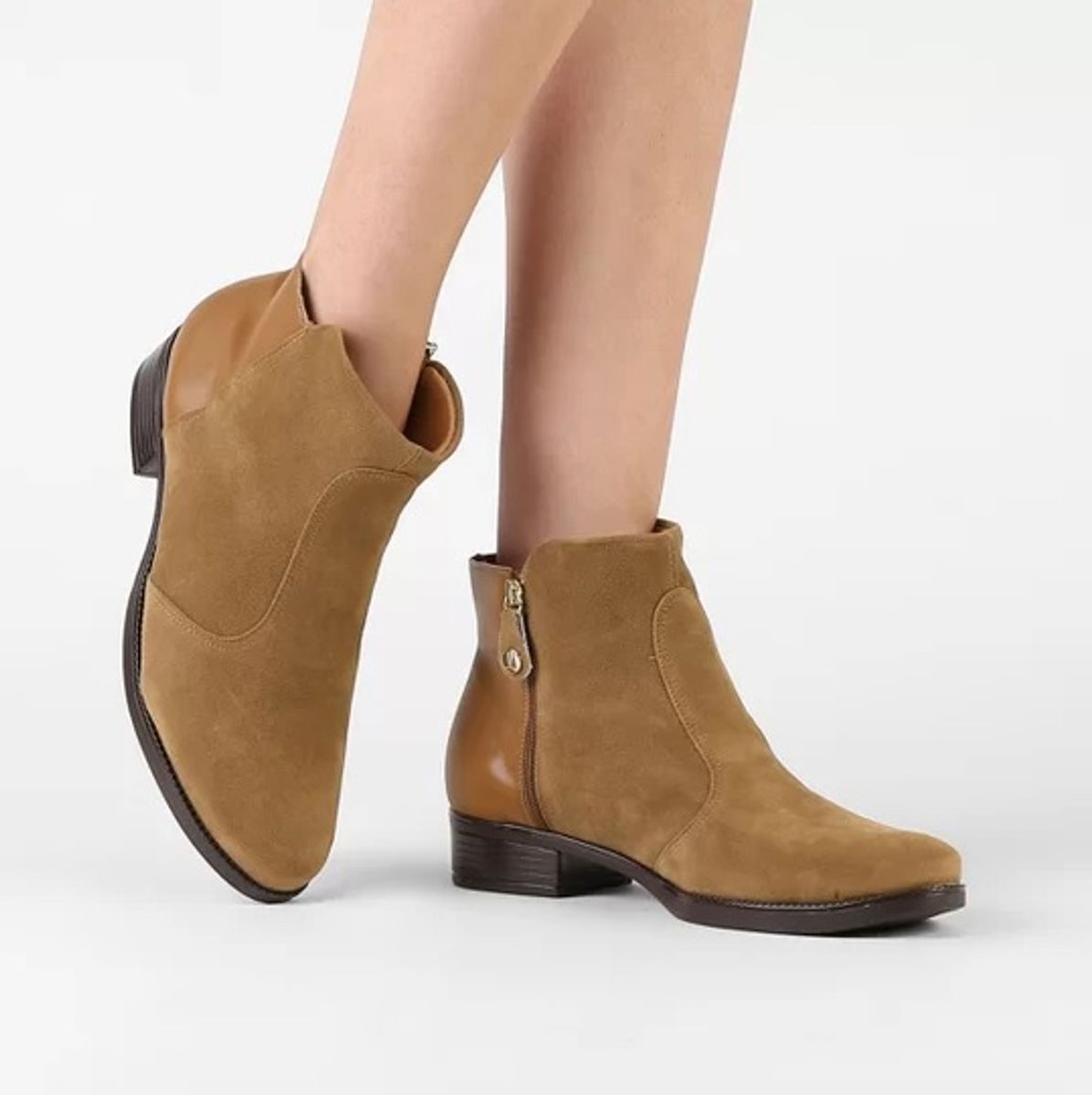 Na Caixa! Vizzano Bota Boho Cano Curto Caramelo Gypsy Indie Folk Hipster Confortável Números 37 ...