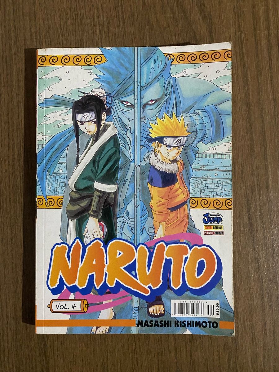 Naruto Volume 4 Primeira Impressão | Livro Naruto Usado 108974689 | enjoei