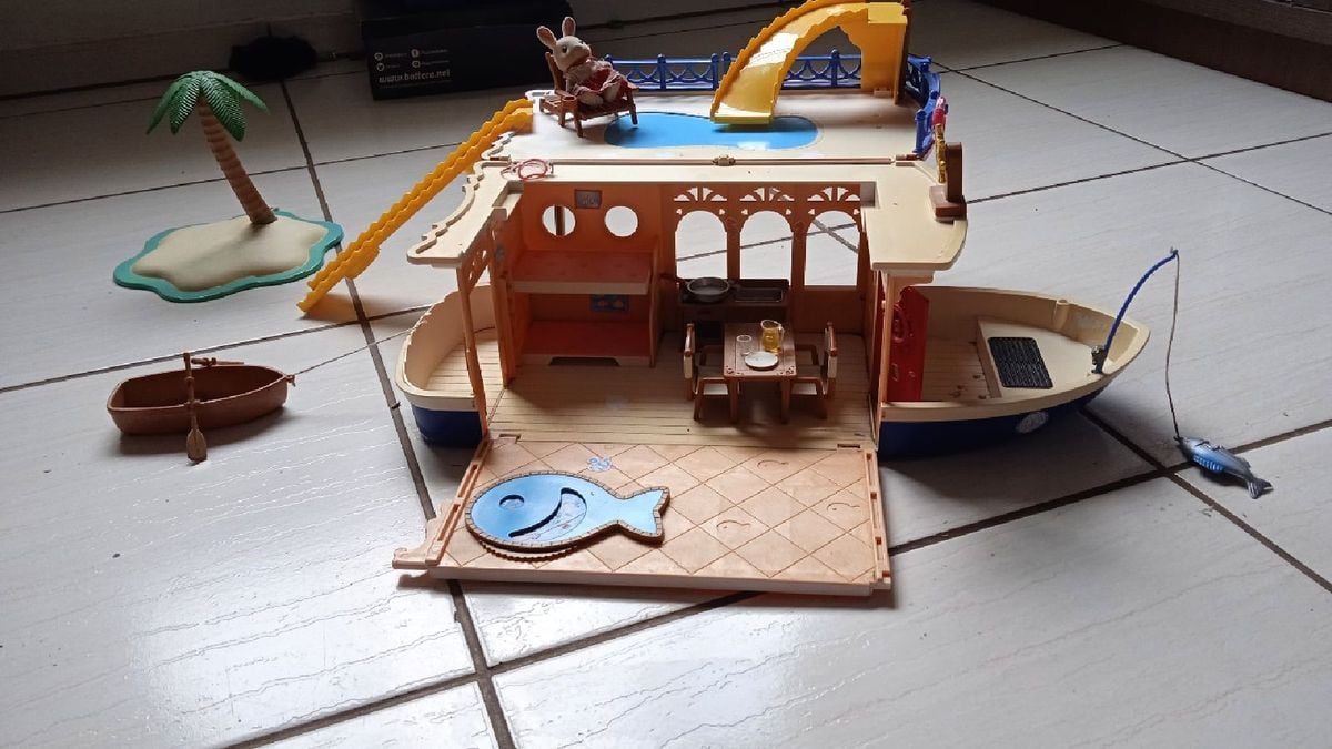 Navio Cruzeiro Famíly Sylvanian | Brinquedo Famíly Sylvanian Usado ...