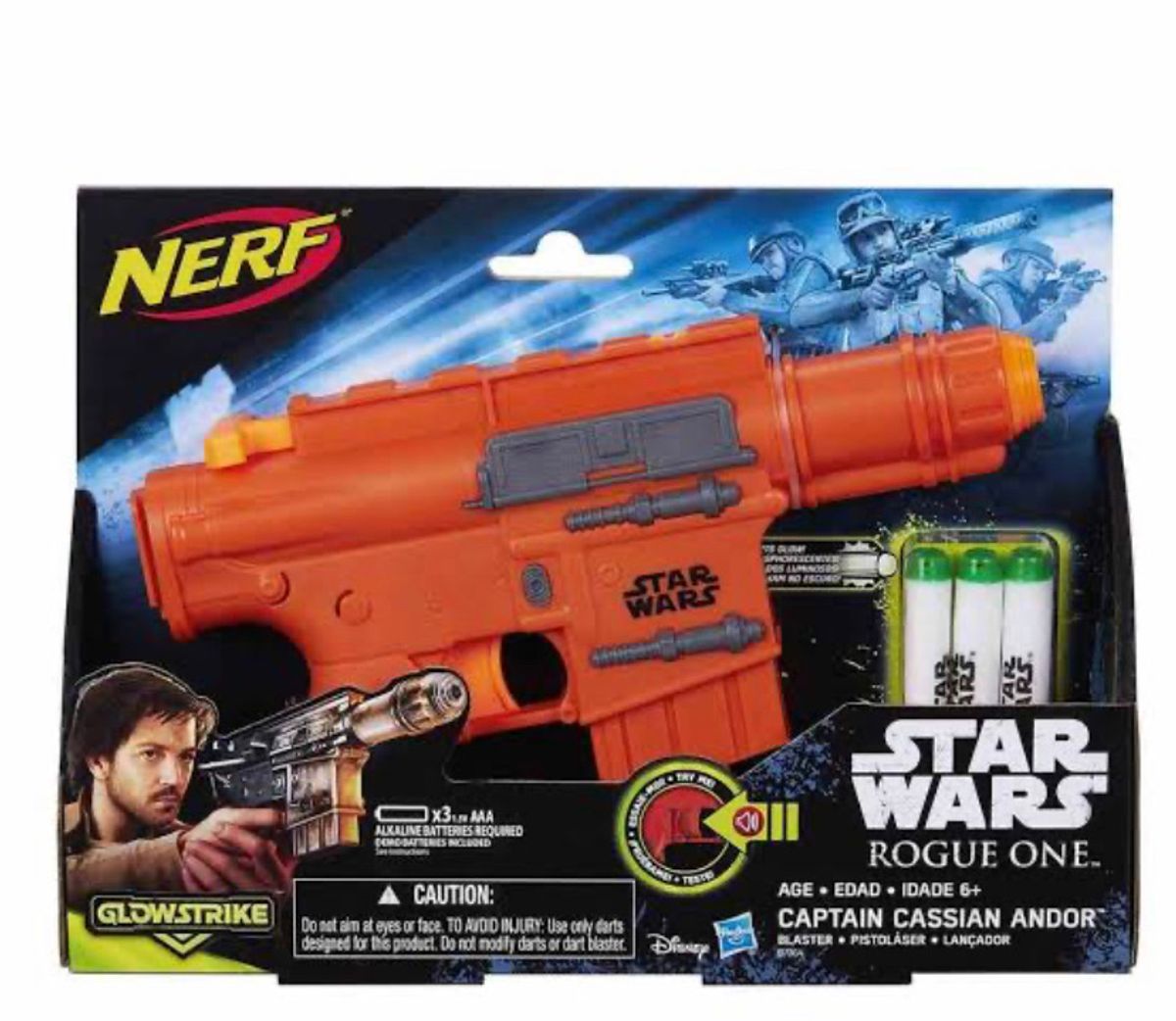 Nerf Eletrônico Star Wars Rogue One - Cassian Andor | Brinquedo Nerf ...