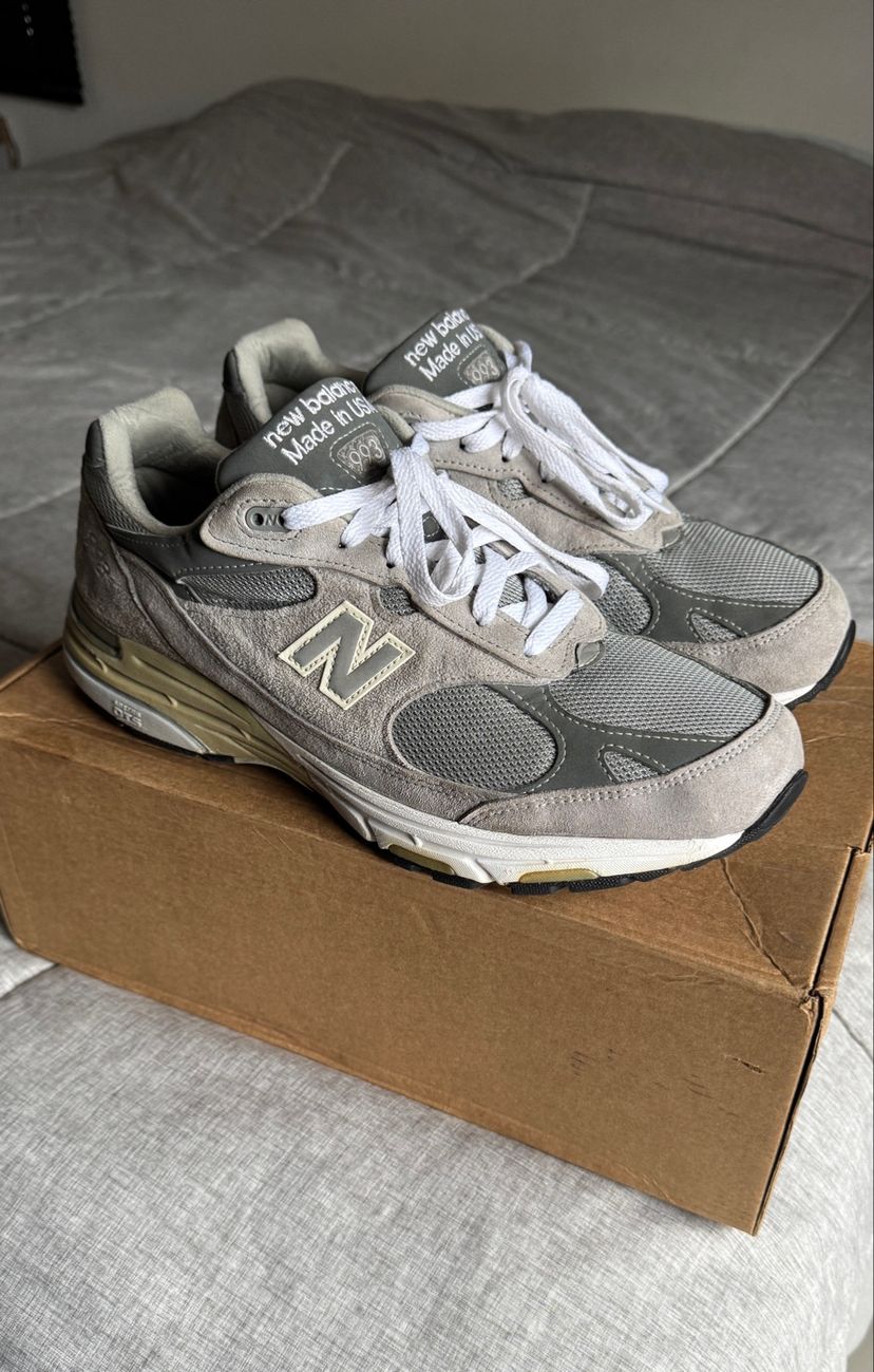 New Balance 993 Made Usa Cinza Forma Larga 4e | Tênis Masculino New ...